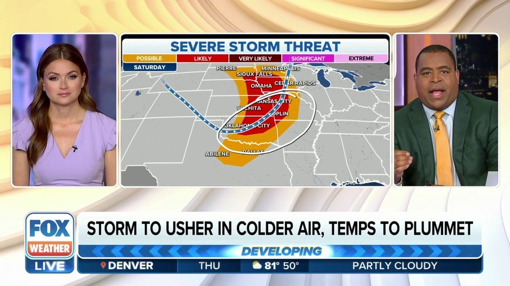 First fall storm to user in colder air, temperatures to plummet ...