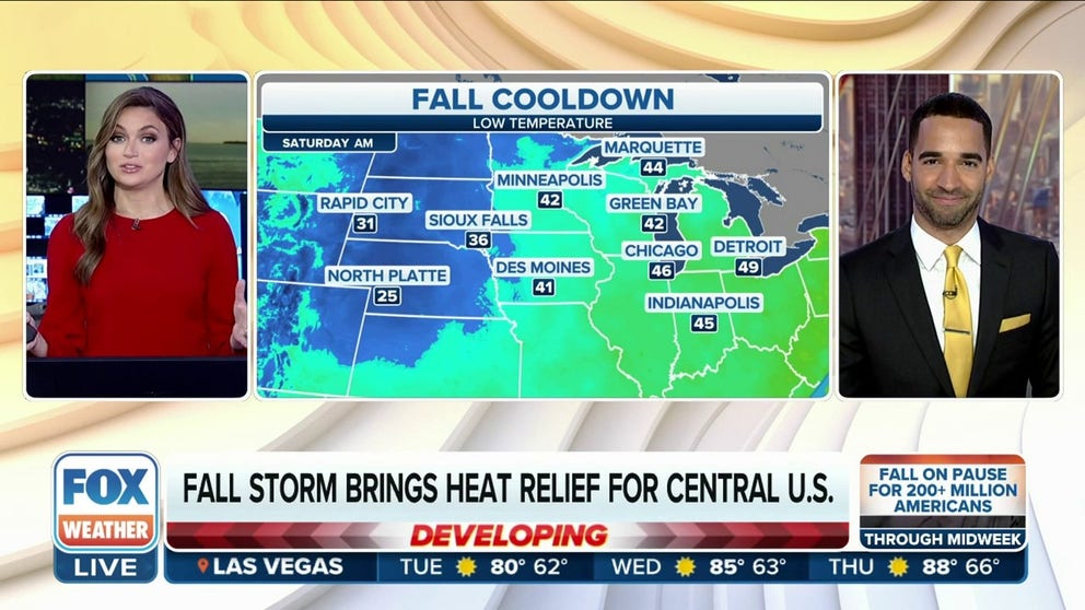 Fall storm brings heat relief for central US | Latest Weather Clips ...