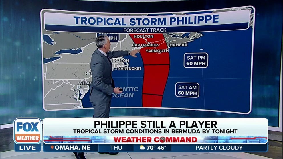 Philippe strengthens as it continues on track to bring impacts to New ...