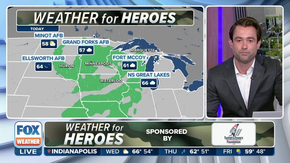 FOX Weather: Weather for Heroes forecast for 10/18 | Latest Weather ...