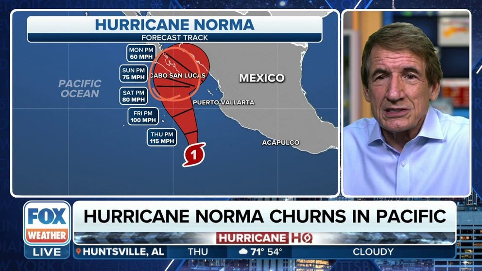 Hurricane Norma churns in the Pacific | Latest Weather Clips | FOX Weather