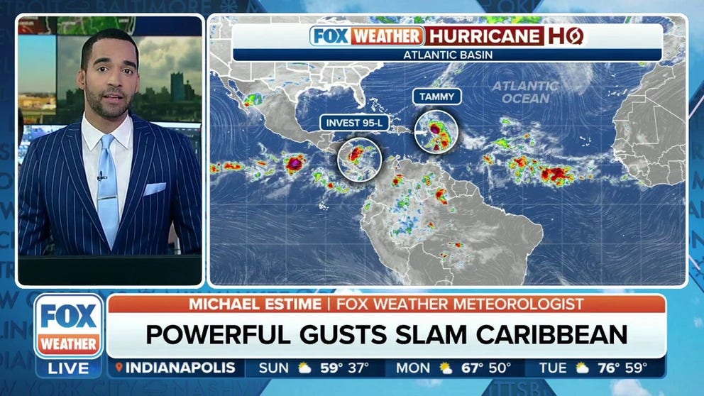 Hurricane Tammy pulls away from Caribbean islands after making landfall ...