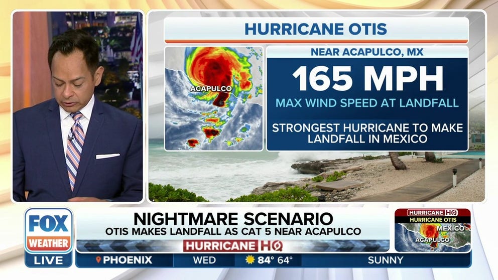 Otis makes catastrophic landfall as Category 5 hurricane near Acapulco ...