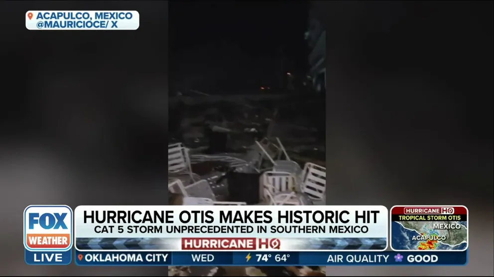 Hurricane Otis becomes strongest Pacific storm to hit Mexico | Latest ...