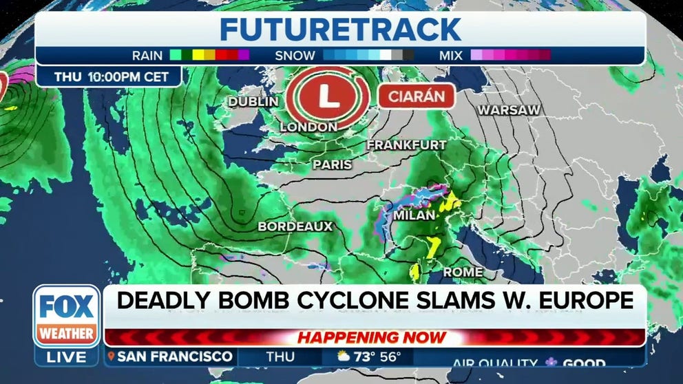 Bomb cyclone Ciaran slams France, England with 100+ mph wind | Latest ...