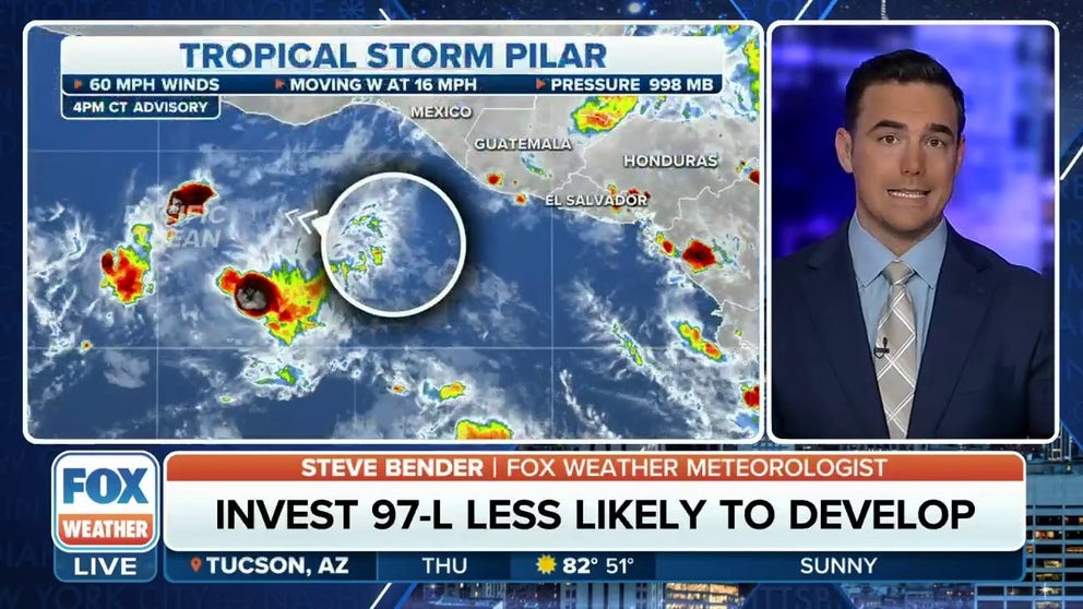 Tropical Storm Pilar moves away from Central America | Latest Weather ...