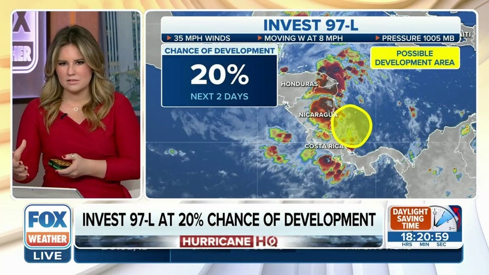 Invest 97L has reformed east of Central America | Latest Weather Clips ...