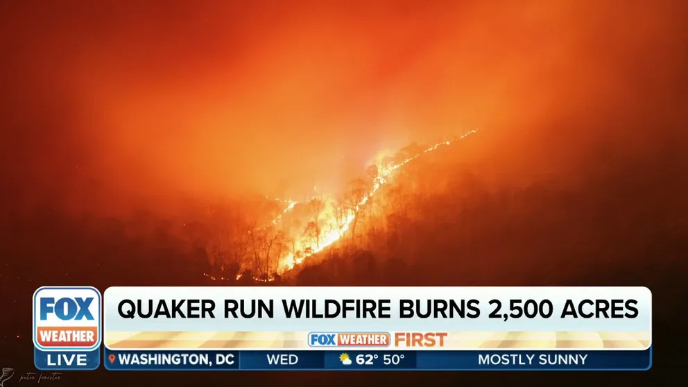 Quaker Run Fire consumes more than 2,800 acres in Virginia | Latest ...