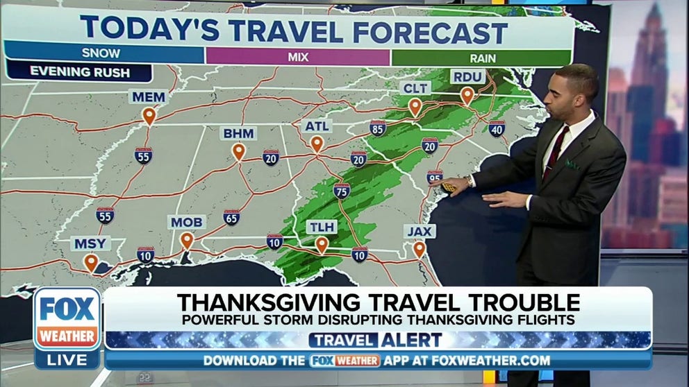 Tuesday's travel forecast: 30-plus states feeling the impact ahead of ...