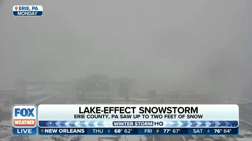 Erie, Pennsylvania prepares for more wet weather after lake-effect ...