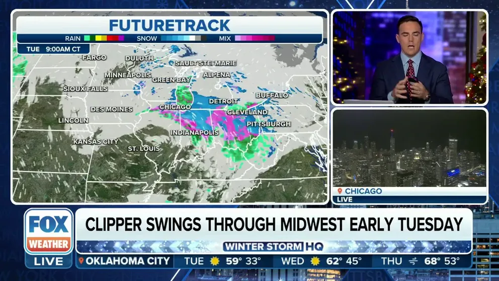 Ugly Tuesday commute for Midwest Great Lakes | Latest Weather Clips ...