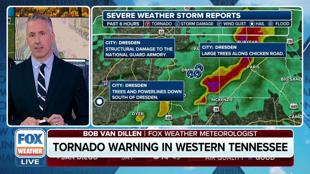 Tornado damage reported in Tennessee | Latest Weather Clips | FOX Weather