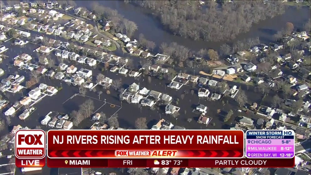 Flooding fears: New Jersey rivers rising after heavy rainfall | Latest ...