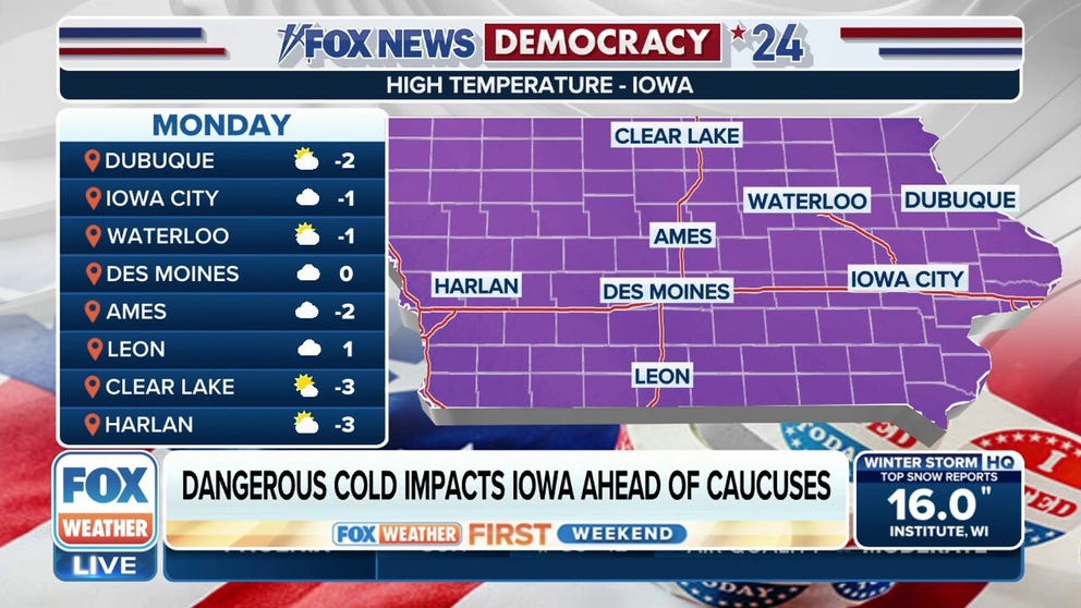 Iowa voters prepare for record-cold caucuses | Latest Weather Clips ...