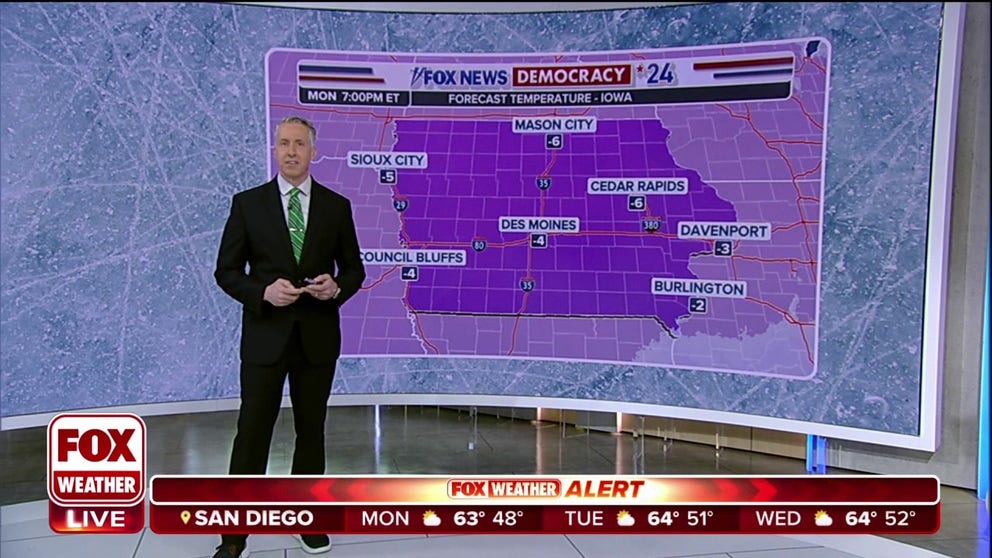 Iowa caucuses turnout threatened by record cold as arctic blast invades ...