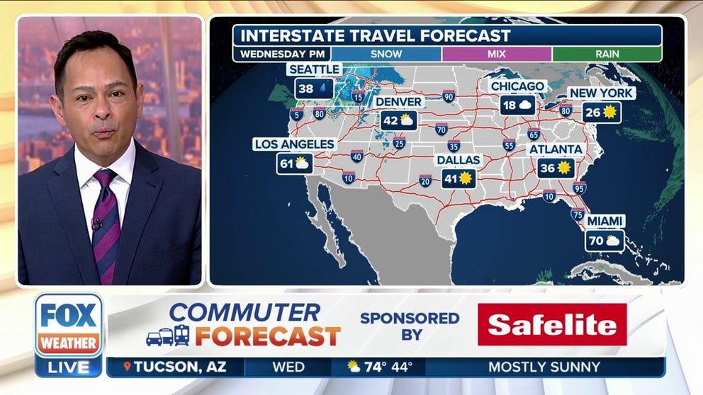 FOX Weather commuter forecast: How travel conditions look across the US ...