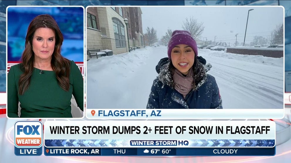 Heavy snow closed Arizona Interstates | Latest Weather Clips | FOX Weather