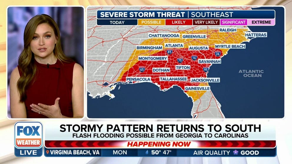 Severe storms could spawn damaging winds, tornadoes, flooding in ...