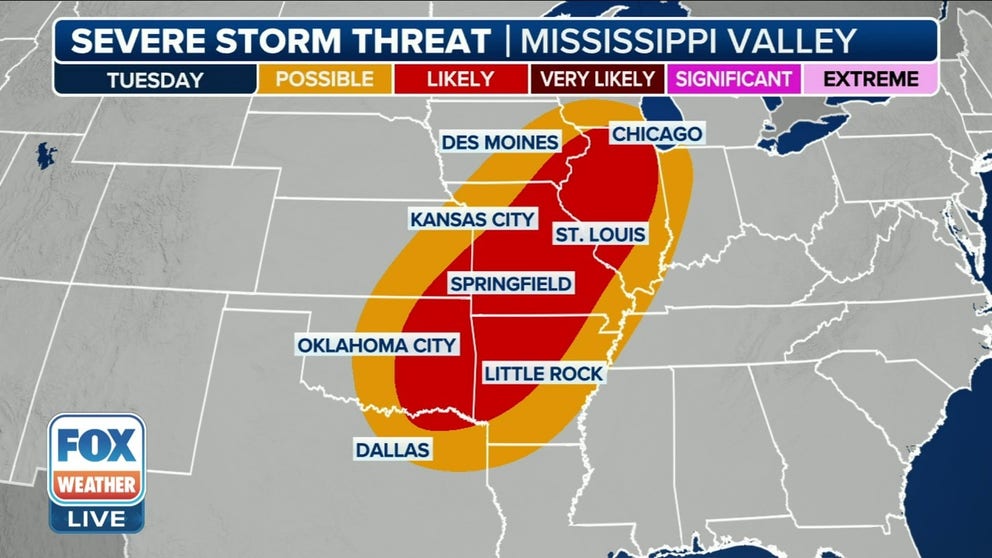 Cross-country storm could bring severe weather to Plains, Midwest ...