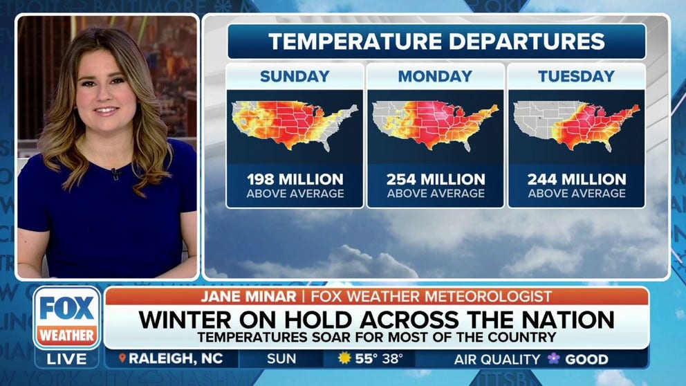 Unseasonable warmup bringing potentially record warmth across US ...