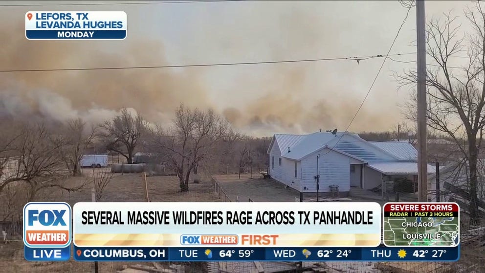 Massive wildfires raging across Texas Panhandle fueled by critical fire ...