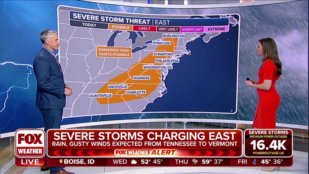 Washington, Baltimore under severe weather threat as powerful cold ...
