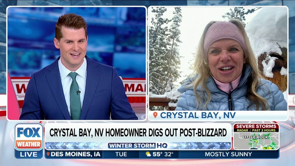 Crystal Bay, NV homeowner digs out of post-blizzard | Latest Weather ...