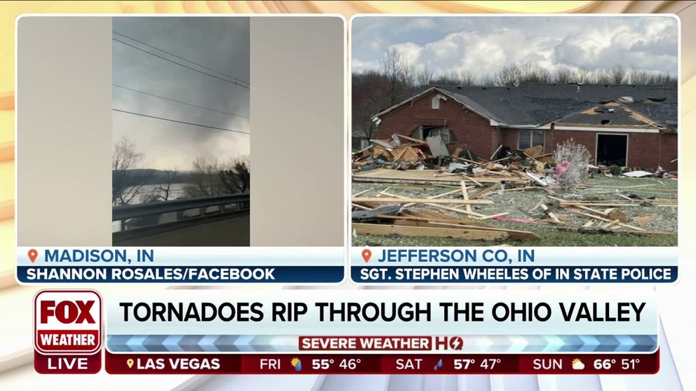 Tornaodes rip through Ohio Valley, leaving damage across multiple ...
