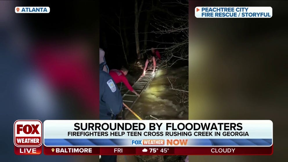 How Georgia firefighters helped rescue a teen in rising floodwater ...