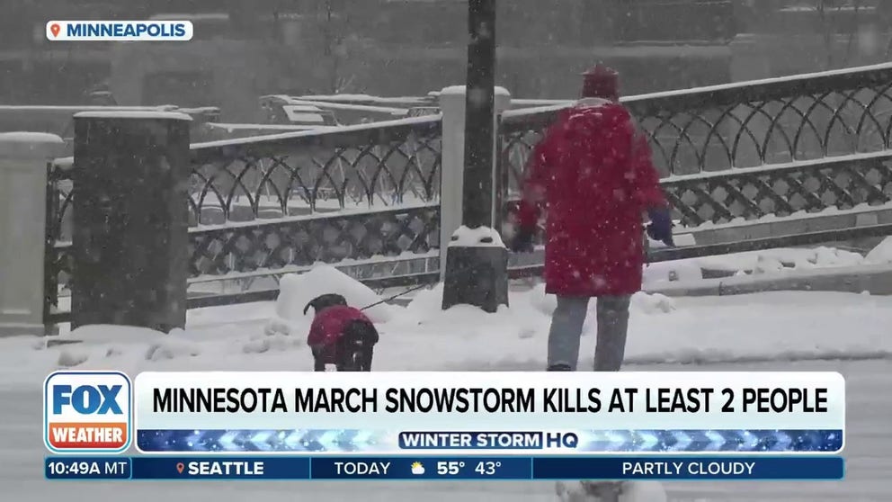Winter storm leaves at least 2 dead in Minnesota as system is set to ...