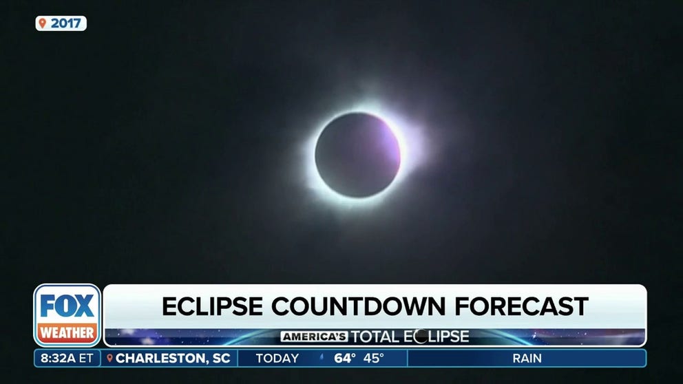 Early eclipse forecast shows where path of totality will likely have ...