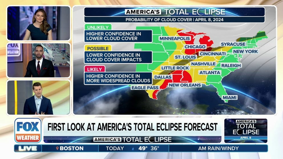 Total solar eclipse forecast: Who has the best chance for clear skies ...
