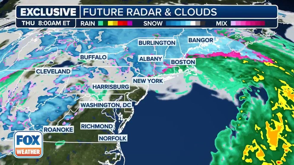 Watch: Exclusive FOX Model Futuretrack shows powerful nor'easter ...