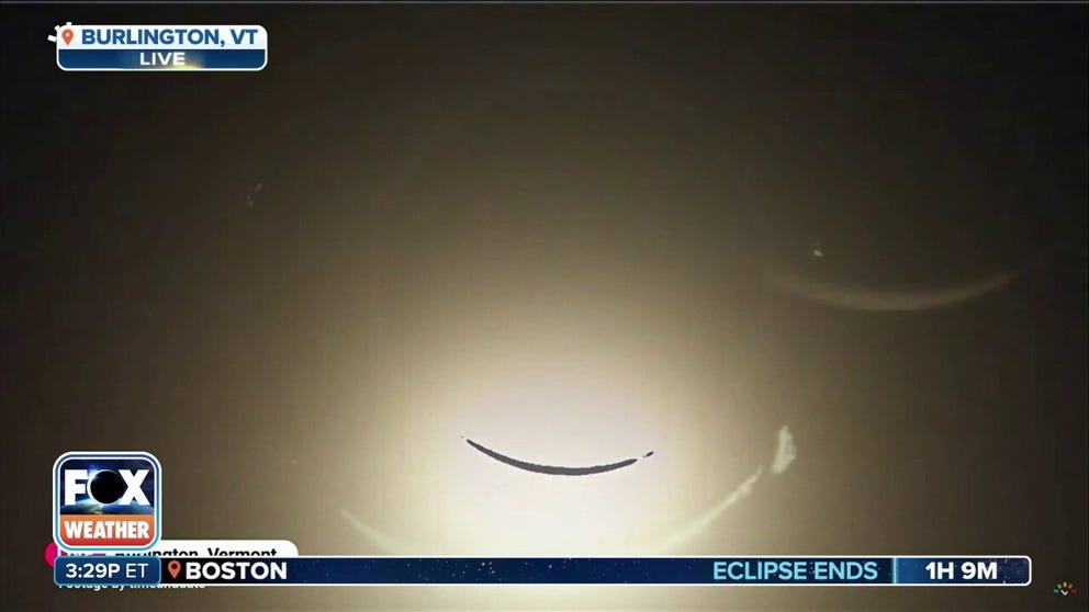 Watch: Solar eclipse over Burlington, Vermont | Latest Weather Clips ...