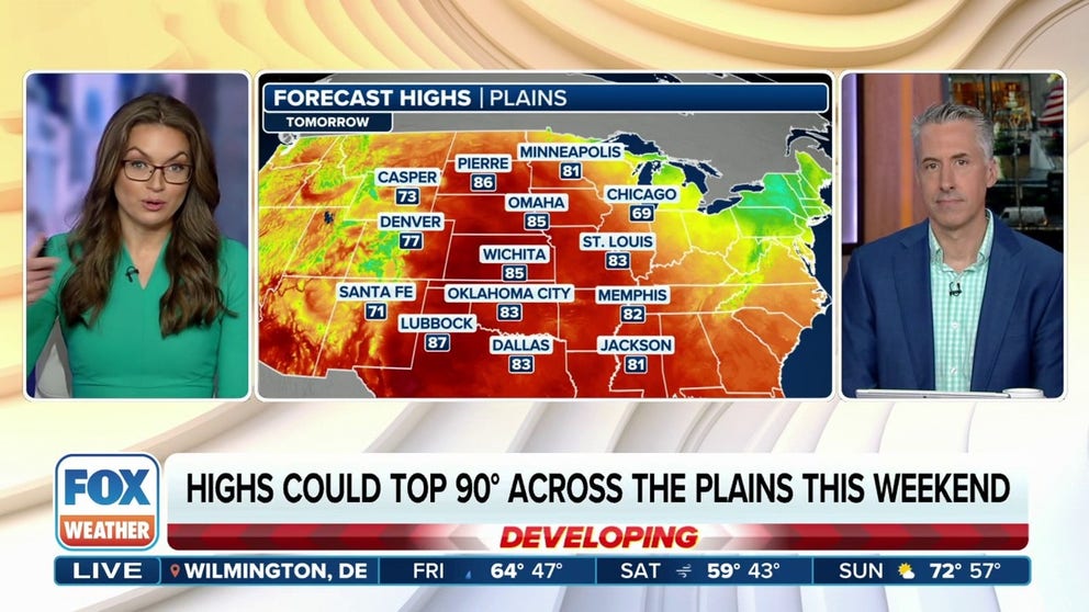 Warmest temperatures of year on the way with highs above 90 degrees in ...