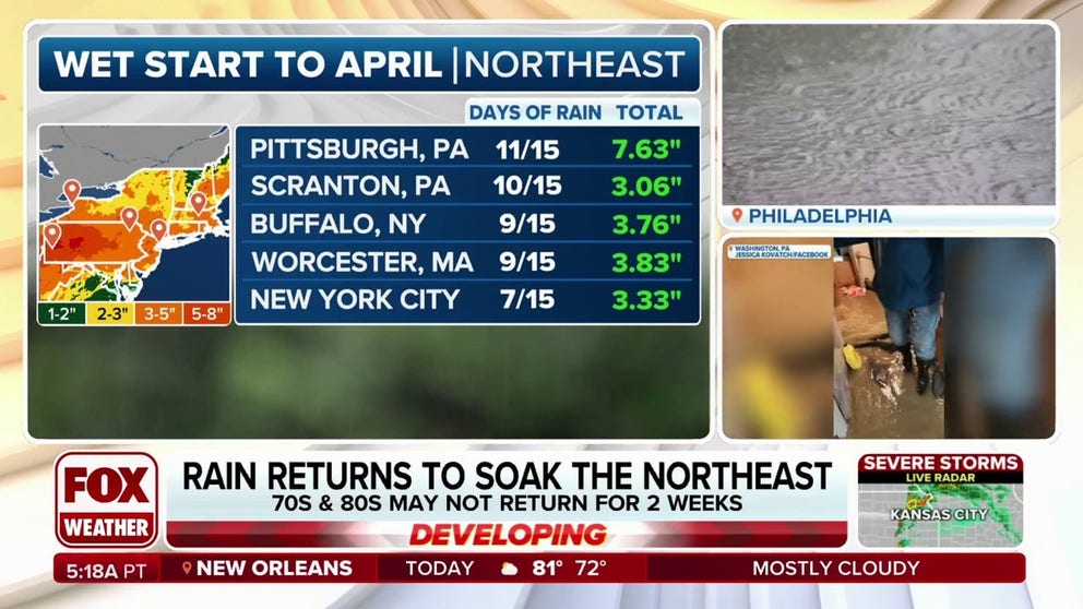 Spring chill to settle in Northeast with days for showers expected ...