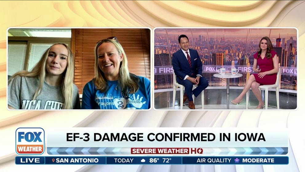 Iowa woman shelters in gas station during tornado | Latest Weather ...