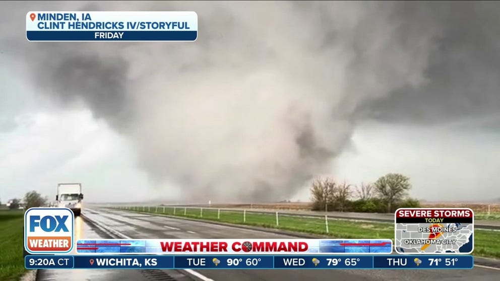 Local church destroyed by powerful tornado in Minden, Iowa | Latest ...