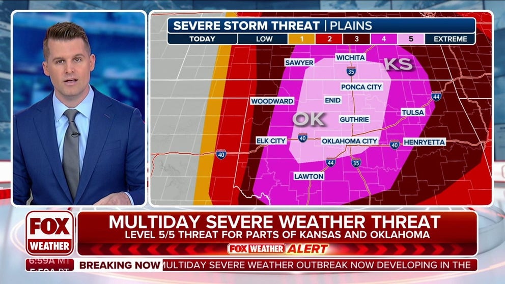 Oklahoma, Kansas included in rare 'High Risk' severe weather threat on ...