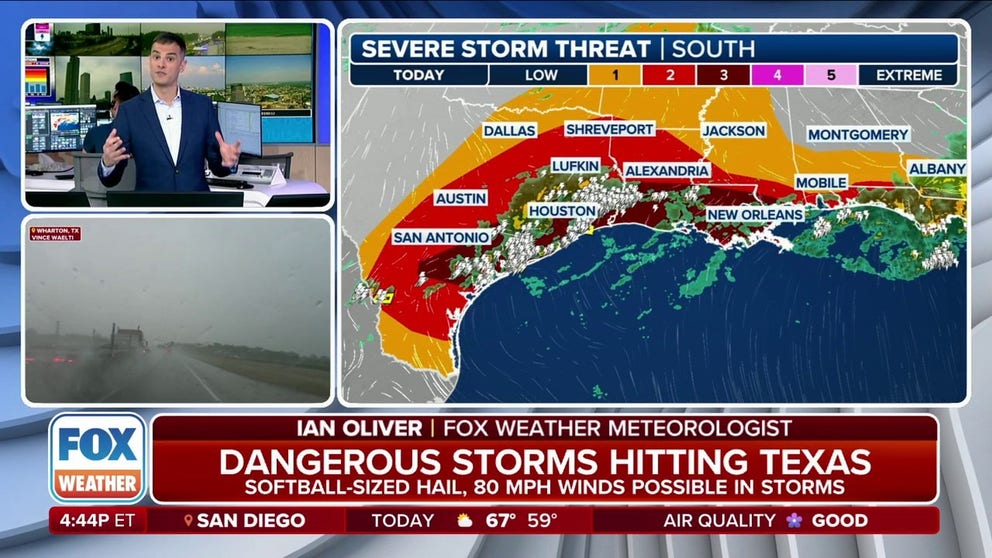 Dangerous weather exploding along the Gulf Coast | Latest Weather Clips ...