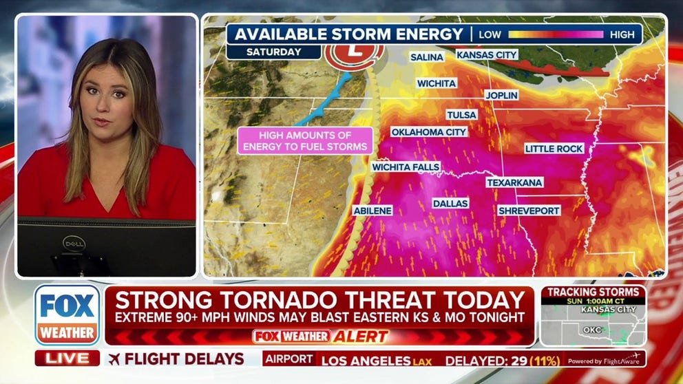 Dangerous severe weather threat for the Plains on Saturday stretches ...
