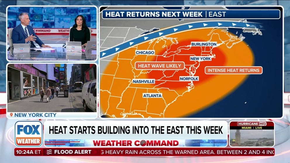 Millions in Northeast brace for potential heat wave next week | Latest ...
