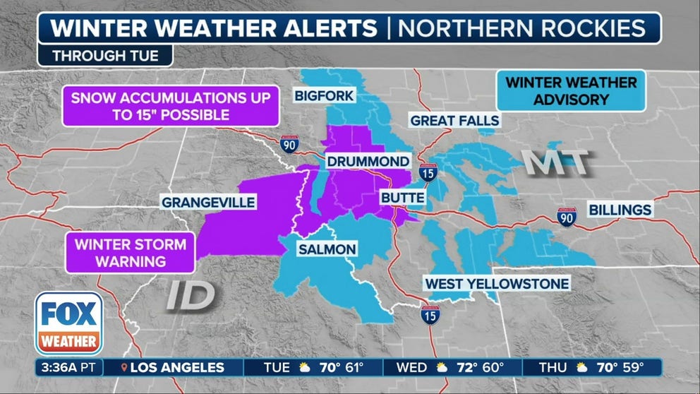 Rare June Winter Storm Warnings posted for Montana, Idaho mountains ...