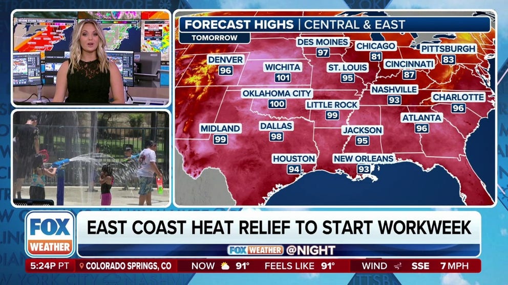 Extreme heat shifts into central US | Latest Weather Clips | FOX Weather