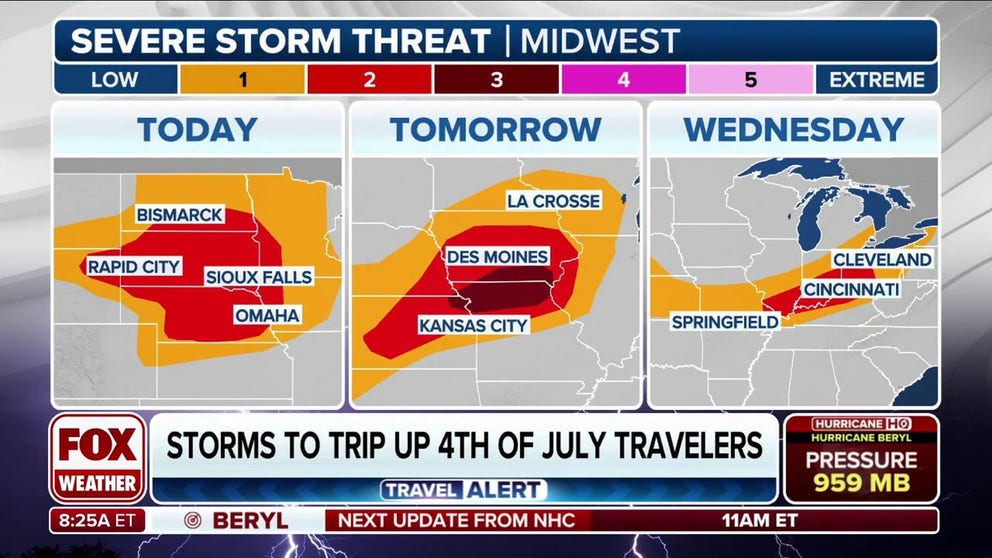 Severe storms to trip up Fourth of July travelers this week | Latest ...