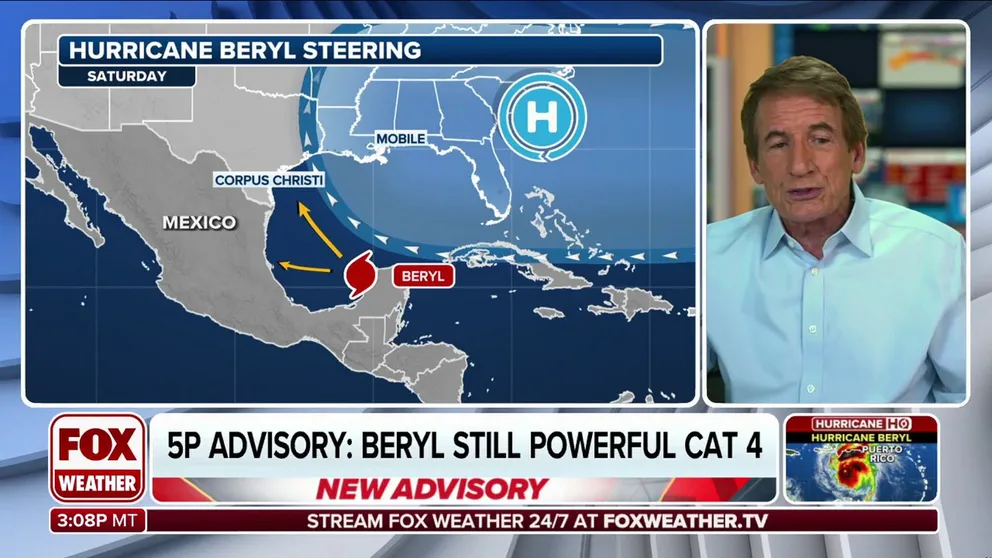 Where will Hurricane Beryl go? FOX Weather Hurricane Specialist Bryan ...