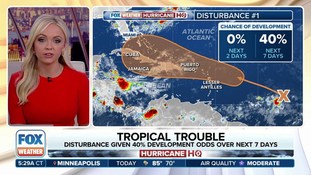 Atlantic disturbance could become tropical depression or storm this ...