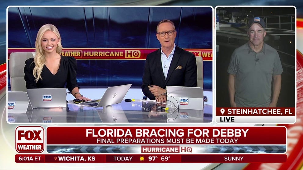 Tracking Debby: Florida continues to prepare as Tropical Storm Debby ...