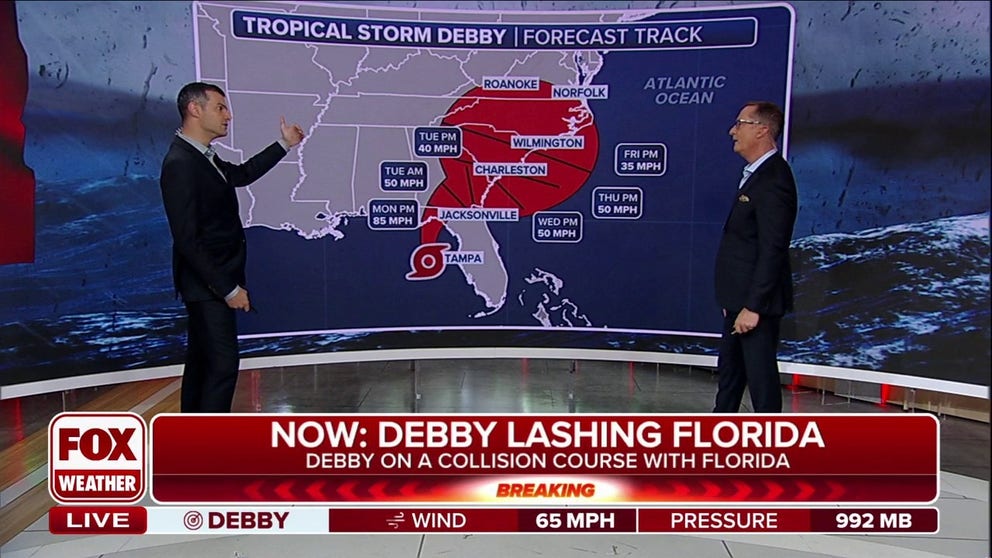 Tropical Storm Debby continues trek toward hurricane status | Latest ...