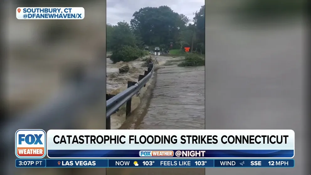 Over 8 inches of rain causes flooding In Connecticut | Latest Weather ...